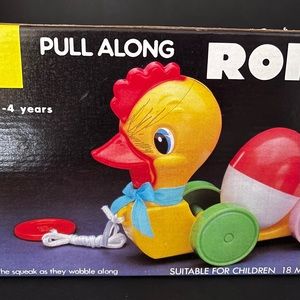 UUTOY | Toys | Rare Vintage Pull Along Rolling Egg | Poshmark